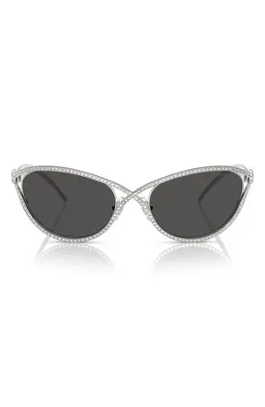 Swarovski Silver Tone Eyewear For Men