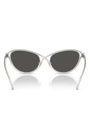 SWAROVSKI 58mm Cat Eye Sunglasses - Silver