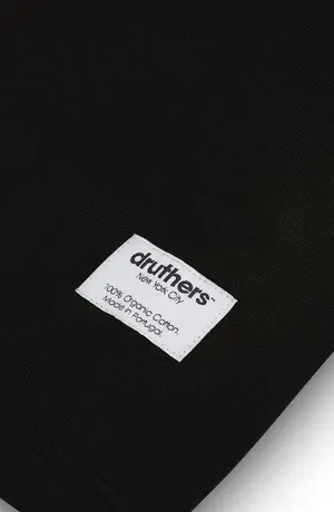 DRUTHERS NYC Heavyweight Organic Cotton T-shirt - Caviar