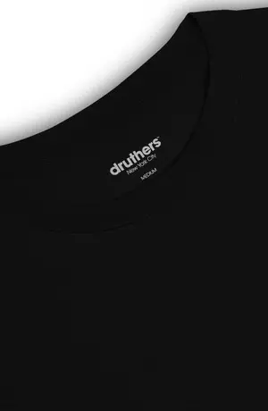 DRUTHERS NYC Heavyweight Organic Cotton T-shirt - Caviar