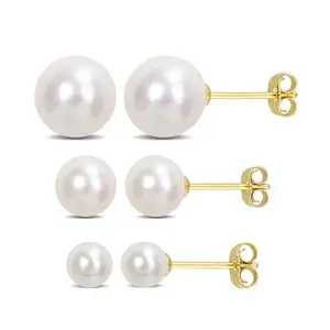 JULIANNA B. Cultured Freshwater Stud Earrings Set - Pearl