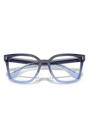 Tory Burch 53mm Square Eyeglasses - Blue Gradient