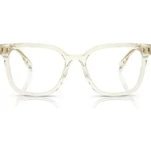 Tory Burch 53mm Square Eyeglasses - Transparent Pinot