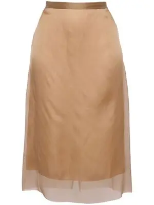 JNBY Layered A-line Skirt - Brown