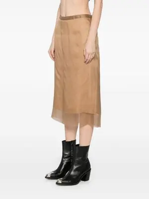 JNBY Layered A-line Skirt - Brown