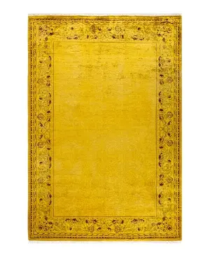 Bloomingdale'S Fine Vibrance M1125 Area Rug, 6'1 X 8'10 - Yellow