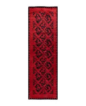 Bloomingdale'S Fine Vibrance M1120 Runner Area Rug, 2'5 X 7'10 - Red