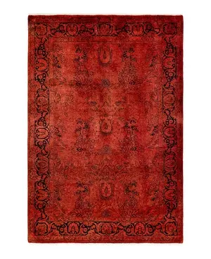 Bloomingdale'S Fine Vibrance M1323 Area Rug, 4'1 X 5'10 - Red