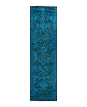 Bloomingdale'S Fine Vibrance M1582 Runner Area Rug, 2'7 X 9'3 - Blue