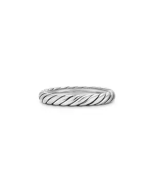David Yurman Sterling 3.4mm Cable Band Ring
