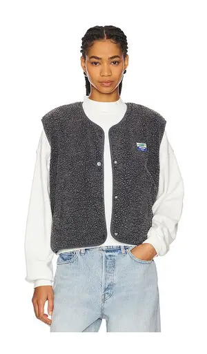 American Vintage Hoktown Sherpa Vest - Grey