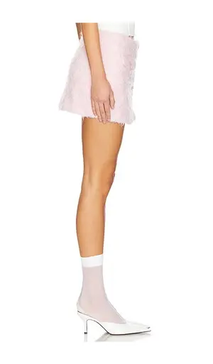 YUHAN WANG Fluffy Buttoned Mini Skirt