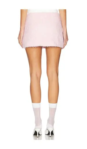 YUHAN WANG Fluffy Buttoned Mini Skirt
