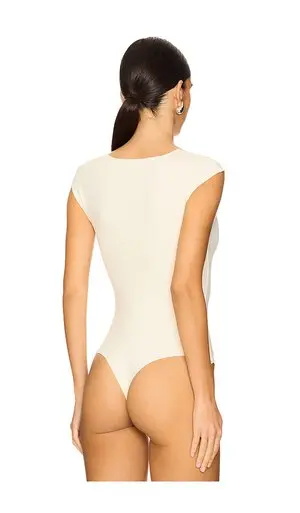 Commando Neoprene Cap Sleeve Bodysuit - Ivory