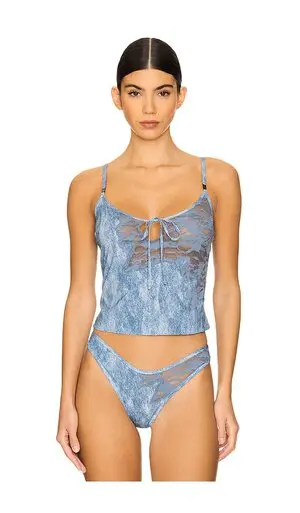 DIESEL X Savage X Fenty Lace Sleep Cami In Slate - Blue