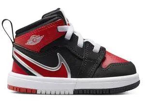 JORDAN 1 Mid Rm Easyon - Black/white/university Red
