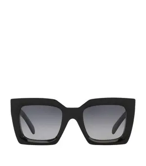 Celine Pointed Square Sunglasses - Black