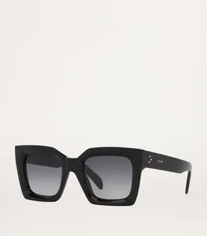 Celine Pointed Square Sunglasses - Black
