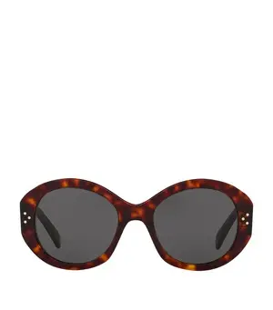 Celine Tortoiseshell Round Frame Sunglasses - Yellow