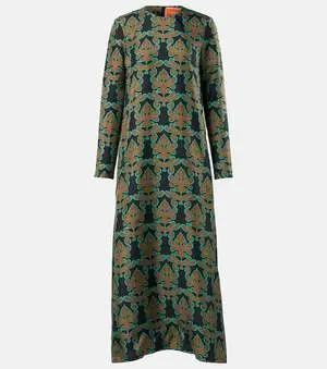 La DoubleJ Swing Printed Midi Dress