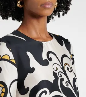 La DoubleJ Swing Printed Midi Dress