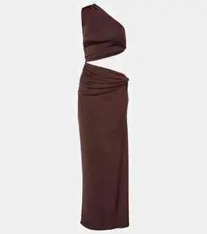 Jade Swim Yana One-shoulder Maxi Dress - Brown