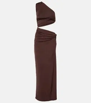 Jade Swim Yana One-shoulder Maxi Dress - Brown
