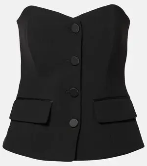 Veronica Beard Arlette Peplum Corset Top