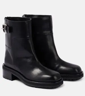 JIMMY CHOO Brooklyn 50 Leather Ankle Boots - Black