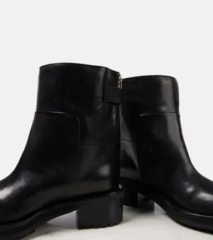 JIMMY CHOO Brooklyn 50 Leather Ankle Boots - Black