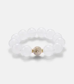 OCTAVIA ELIZABETH Riviera Orb Beaded Bracelet - Gold