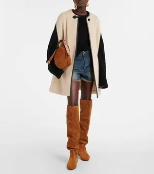Isabel Marant Solya Suede Knee-high Boots