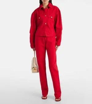 Jacquemus De-nîmes High-rise Straight Jeans - Red