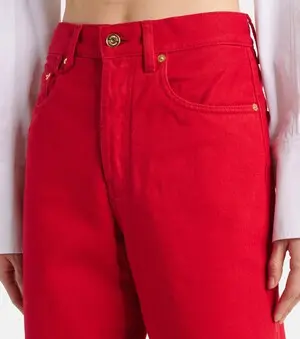 Jacquemus De-nîmes High-rise Straight Jeans - Red