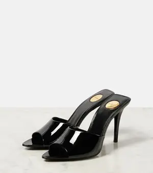 Saint Laurent Romy Patent Leather Mules