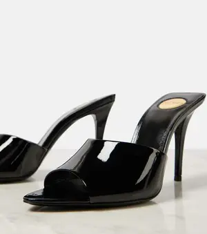 Saint Laurent Romy Patent Leather Mules