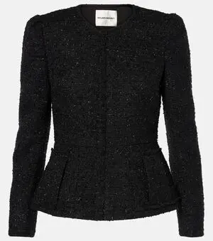 Roland Mouret Bouclé Jacket - Black