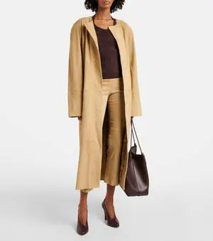 Stouls Jp Twenty Flared Suede Leggings - Beige