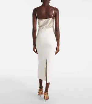 Roland Mouret Crêpe Pencil Skirt - White