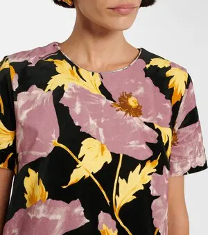 La DoubleJ Floral Cotton Mini Dress - Multicoloured