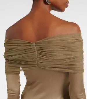 Christopher Esber Sonora Veiled Ruched Top