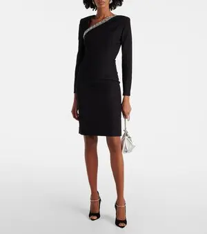 Roland Mouret Embellished Midi Dress - Black
