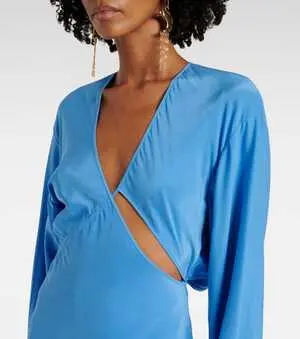 Christopher Esber Cutout Silk Maxi Dress