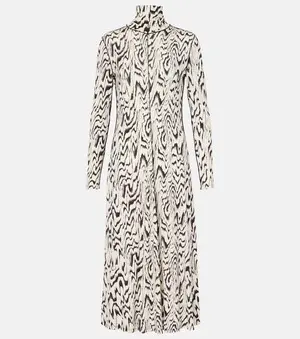 Proenza Schouler Label Marion Printed Midi Dress - White