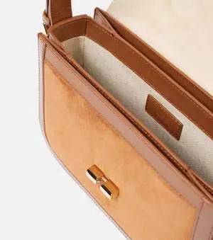 A.p.c. Grace Small Leather And Suede Bag