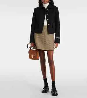 A.p.c. Grace Small Leather And Suede Bag