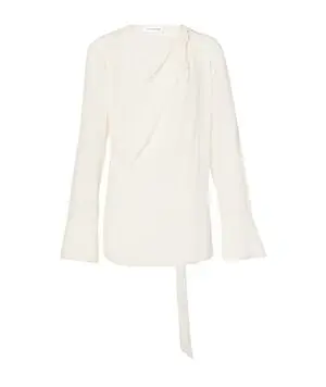 Victoria Beckham Tie Detailed Blouses