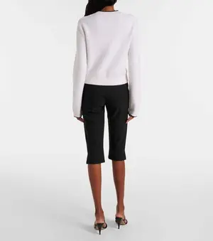 Vince Wool And Cotton-blend Cardigan - White