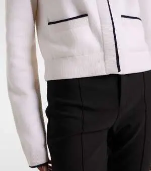 Vince Wool And Cotton-blend Cardigan - White