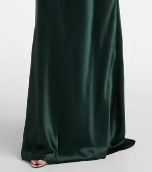 THE SEI Silk Satin Wrap Gown